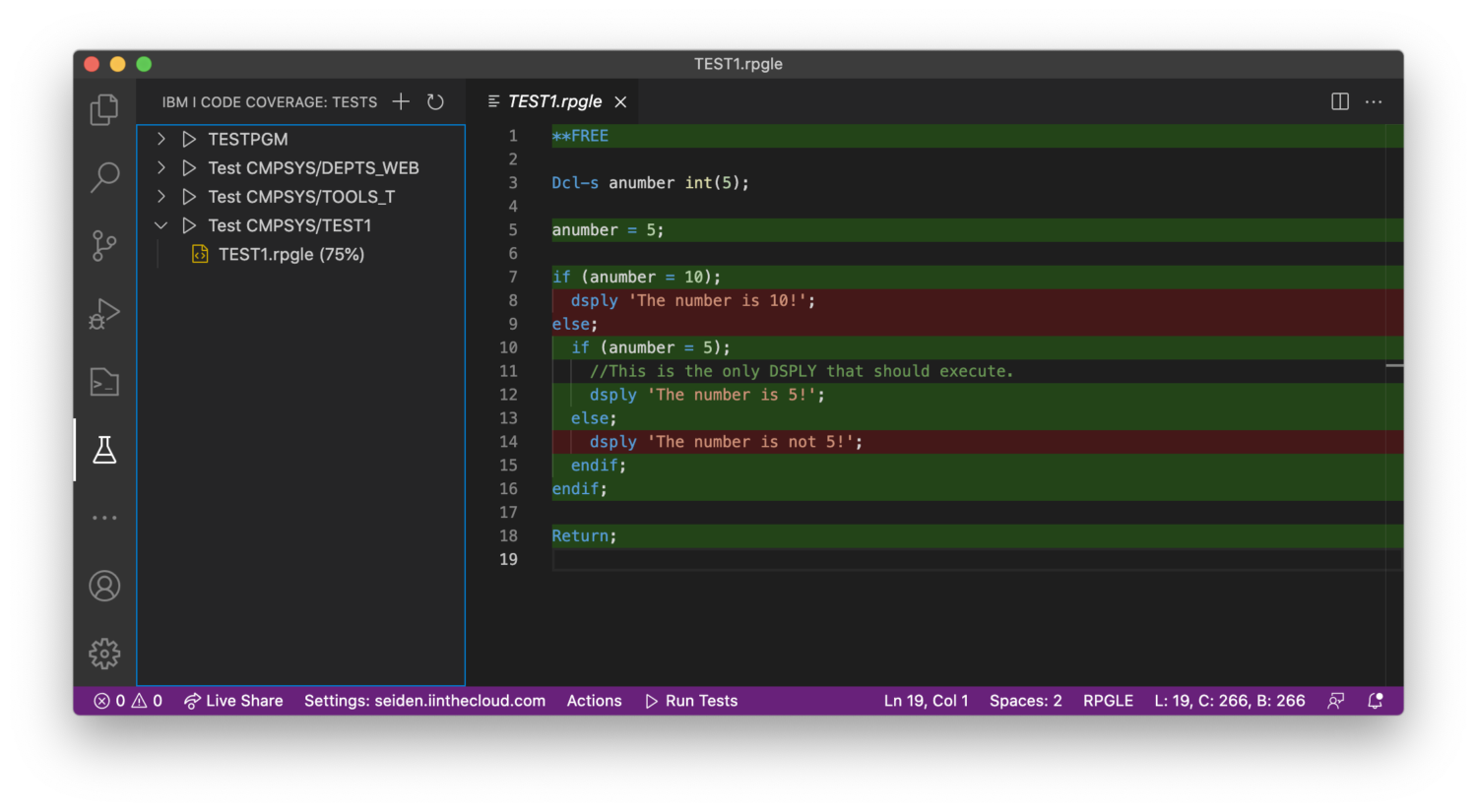 Visual Studio Code, RPG and Code Coverage - Seiden Group