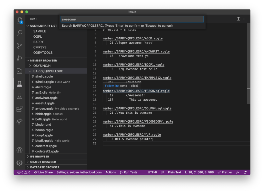 VS Code for IBM i — Tips and Extras - Seiden Group